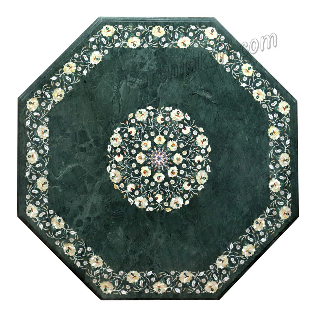 Mother of Pearl Table Top - Parchinkari - Marble Inlay & Pietradura ...