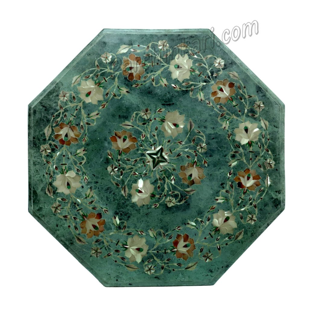 Taj Mahal Inlay Art Coffee Table - Parchinkari - Marble Inlay ...